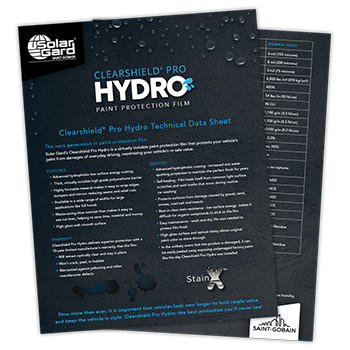 Clearshield Pro® HYDRO | Solar Gard Window Films & Protective Coatings