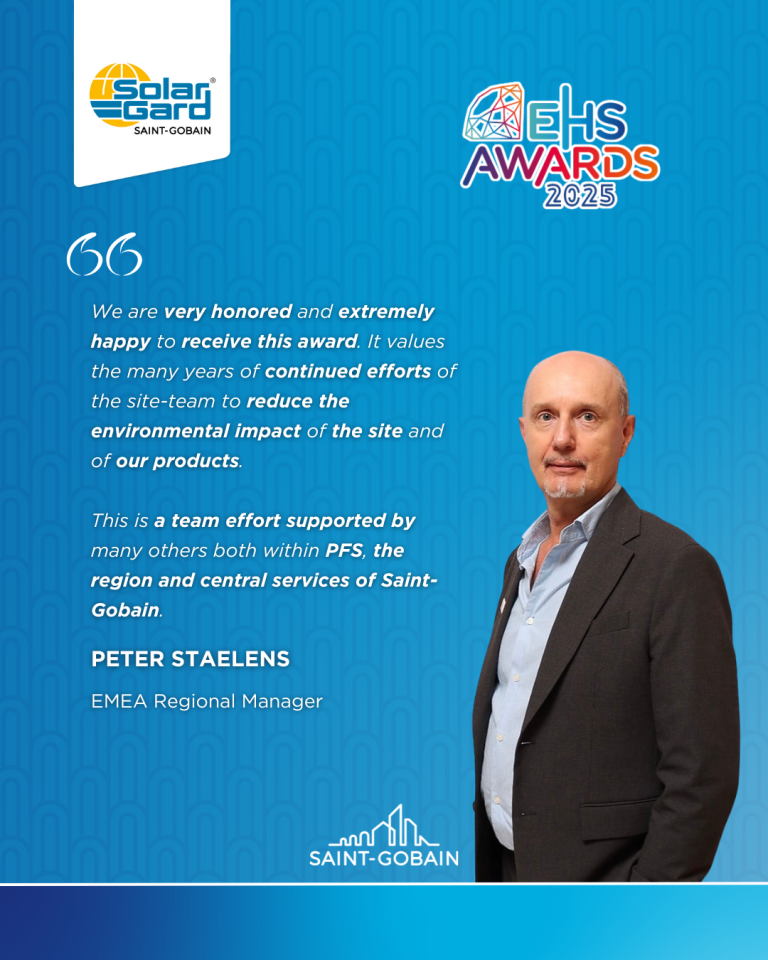 Solar Gard wins EHS Award 2025 | Solar Gard